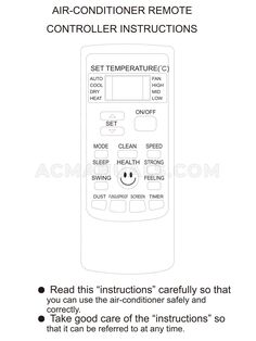 AUX YKR-H/009E Remote Controller Room Air Conditioners