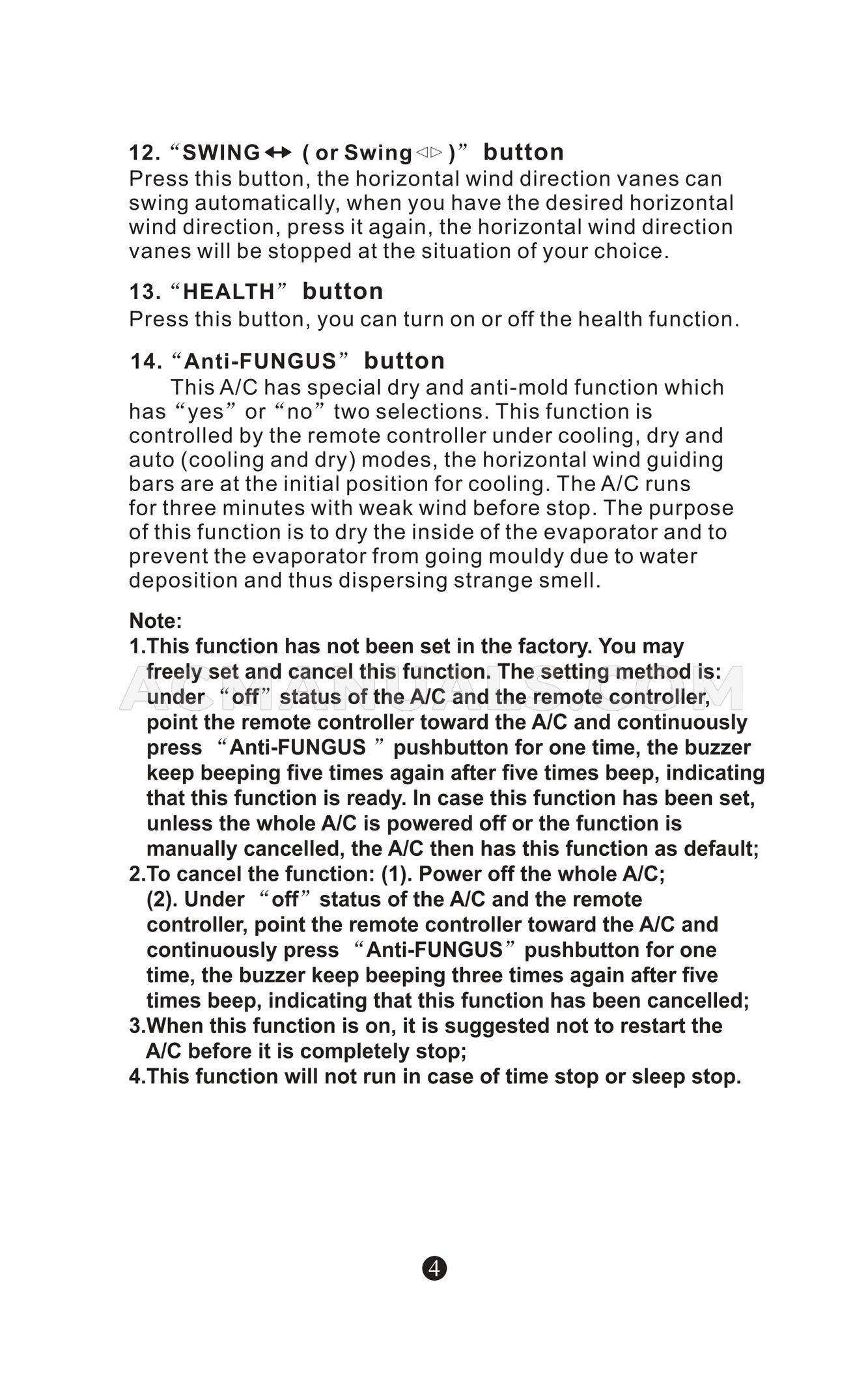 AUX YKR-P/001E Remote Controller Remote Controller Instructions