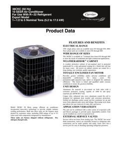 Carrier 38CKC048 38CKC Specifications Sheet