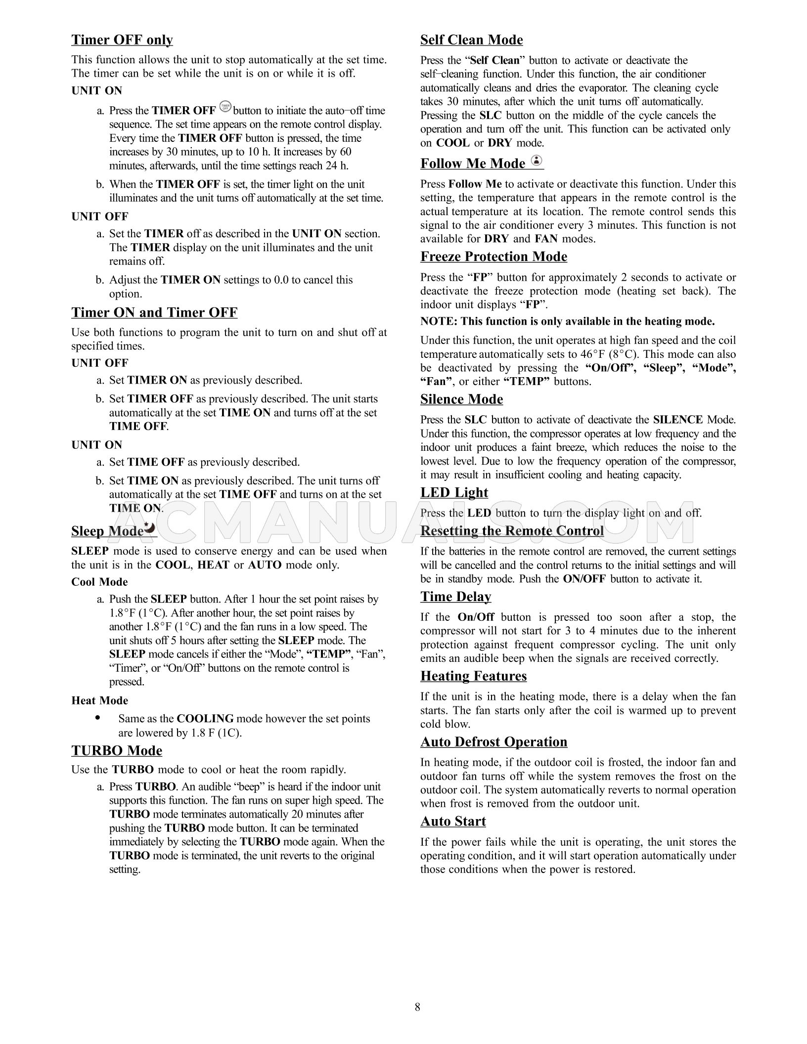 Carrier 40MAHBQ18XA3 Owners Manual