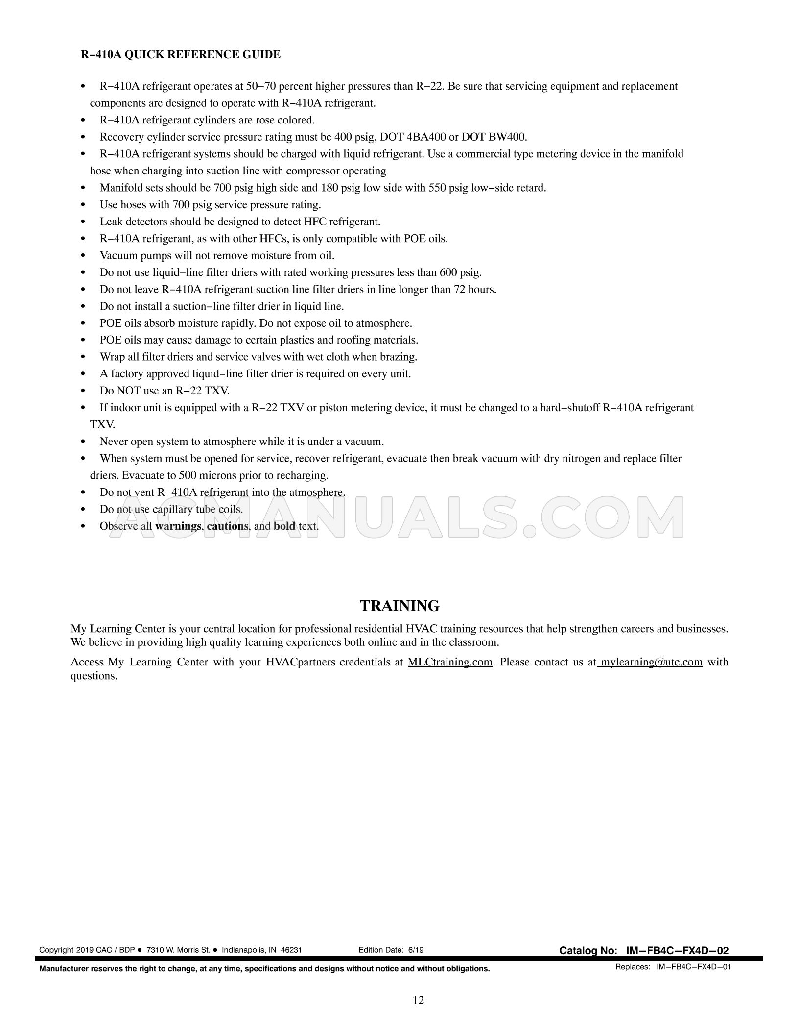 Carrier FB4CNP030 Comfort Installation Manual