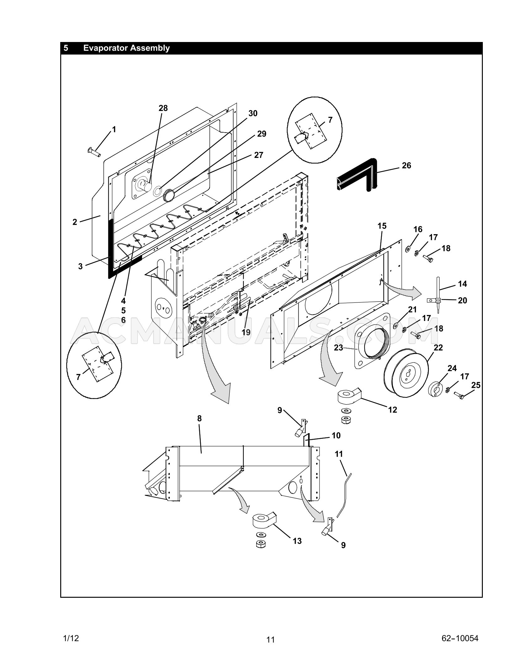Carrier NDX-93D Transicold Service Parts List