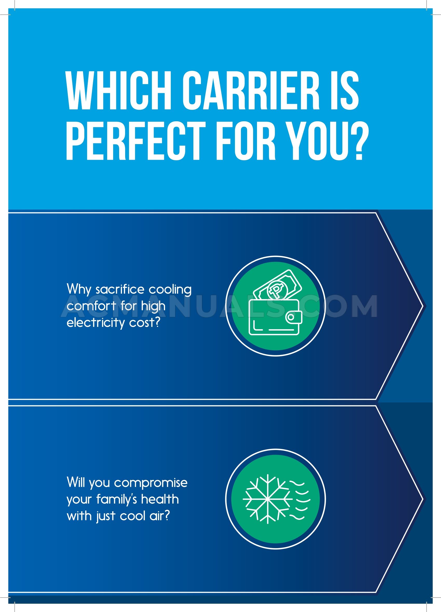 Carrier WCARZ006EC Optima Green Consumer Brochure and Specs