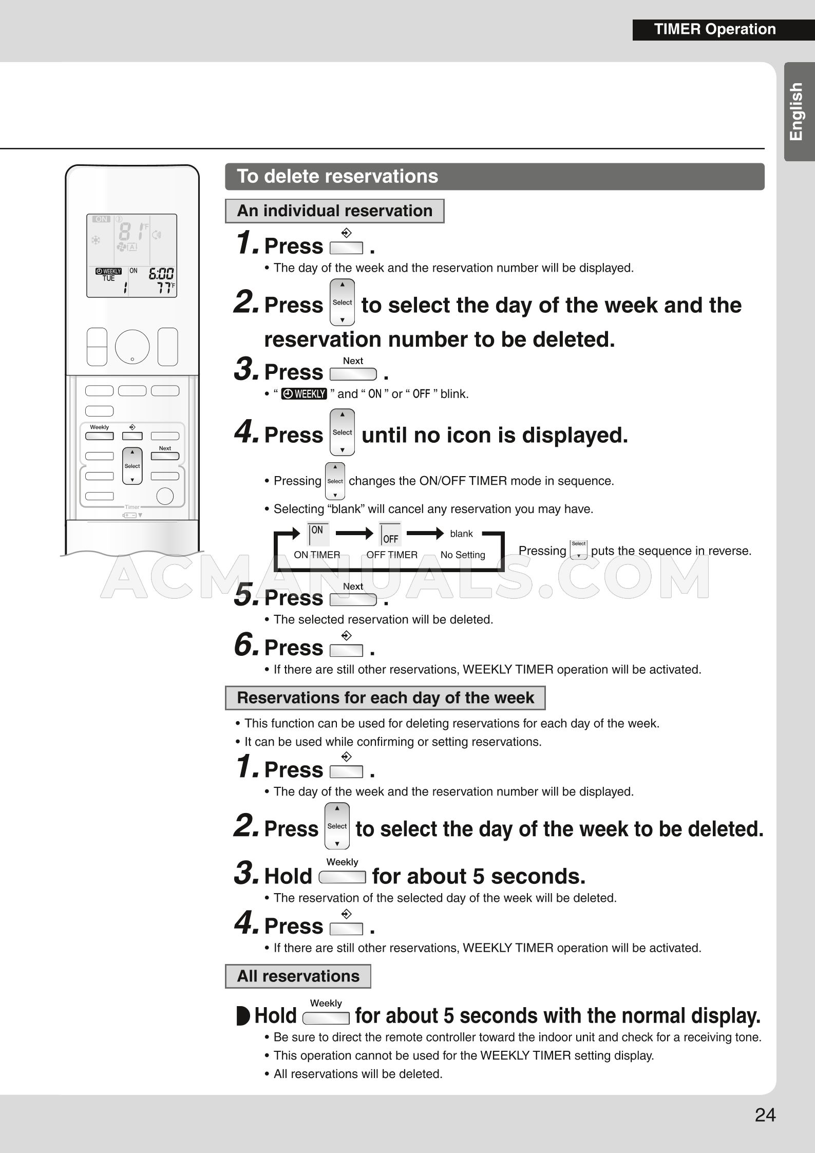 Daikin 1311306 Operation Manual
