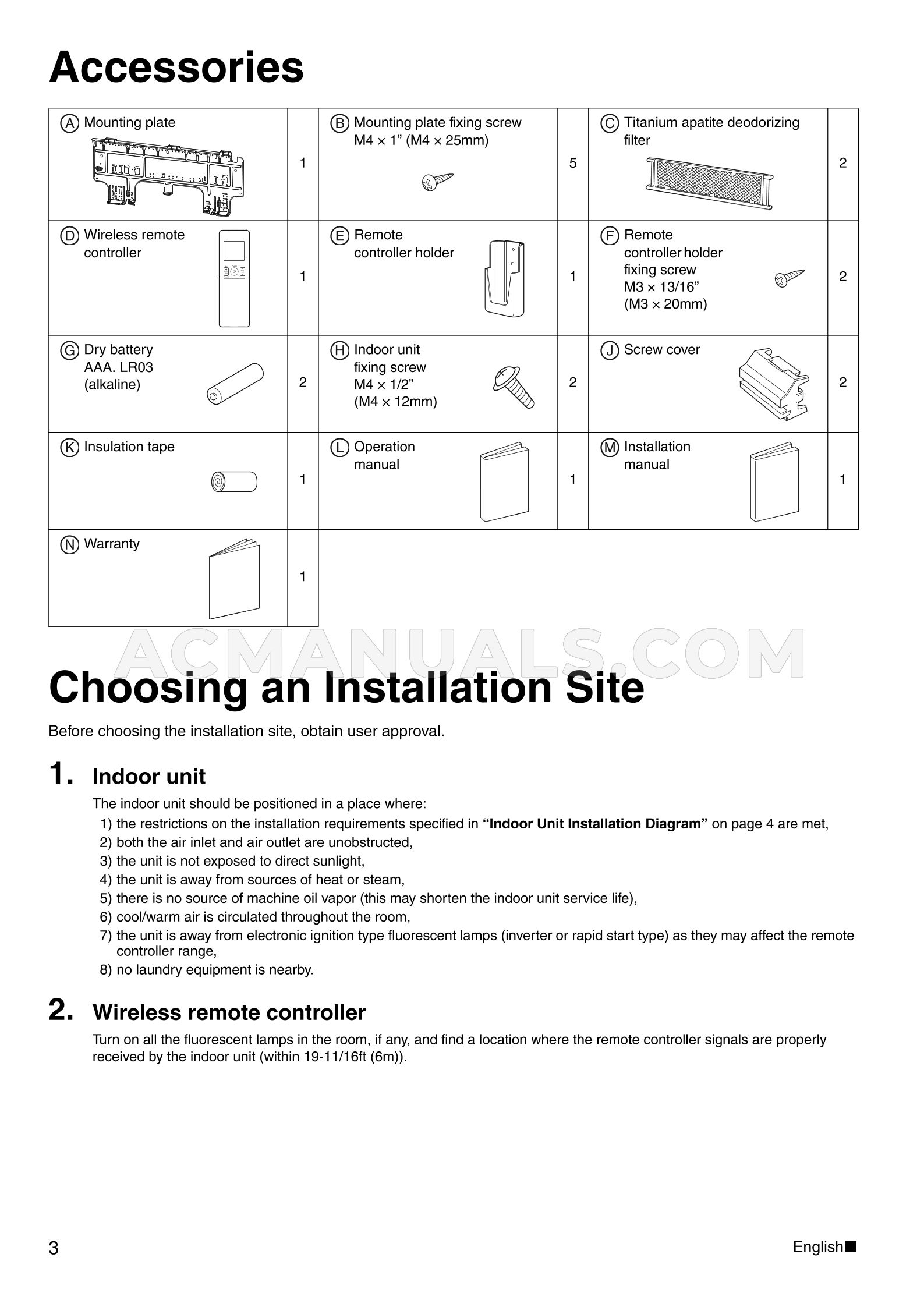 Daikin 1316469 Installation Manual