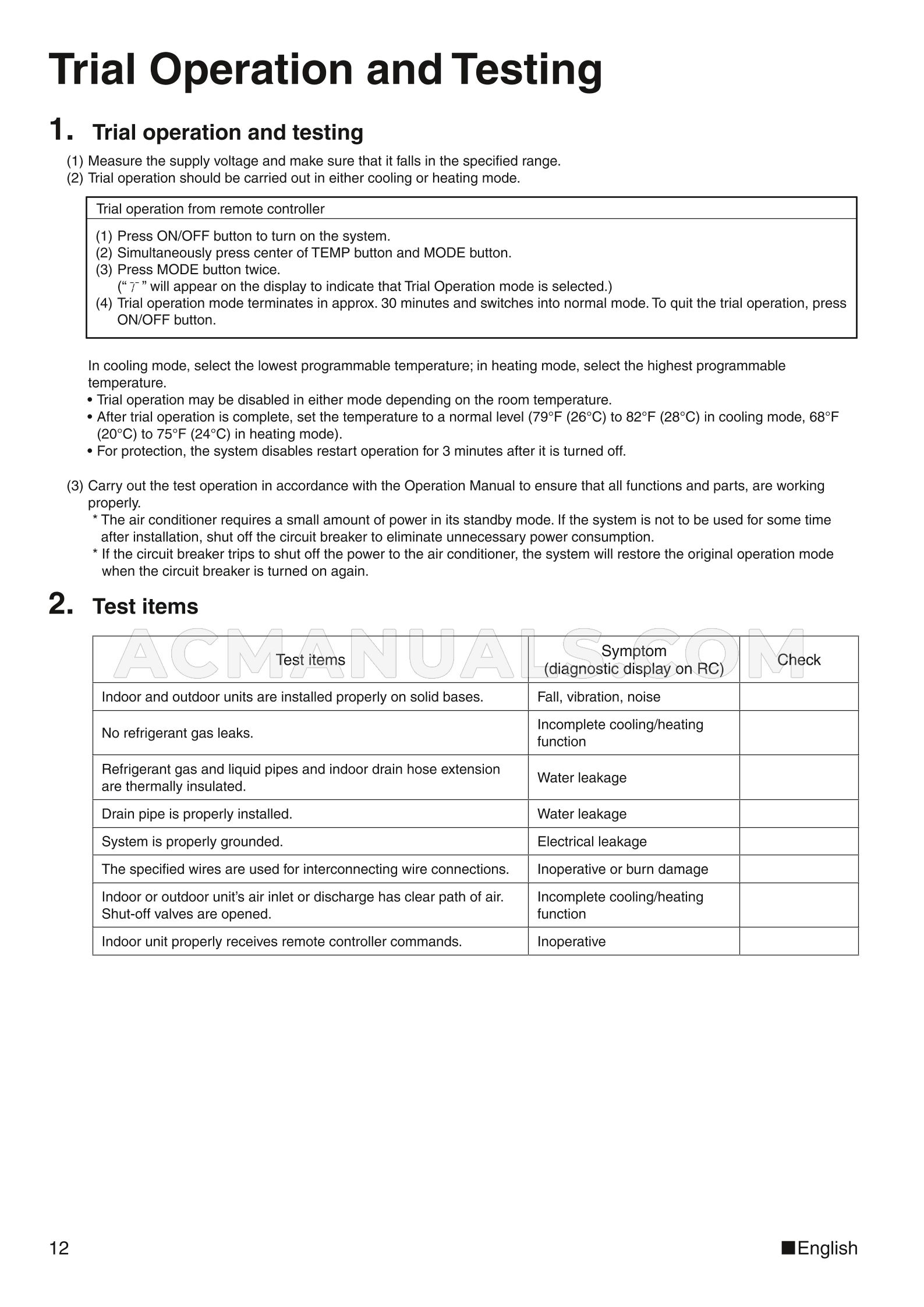 Daikin FDXS12LVJU Installation Manual