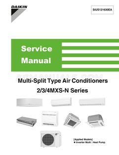 Daikin 3MXS24RMVJU Spec Sheet