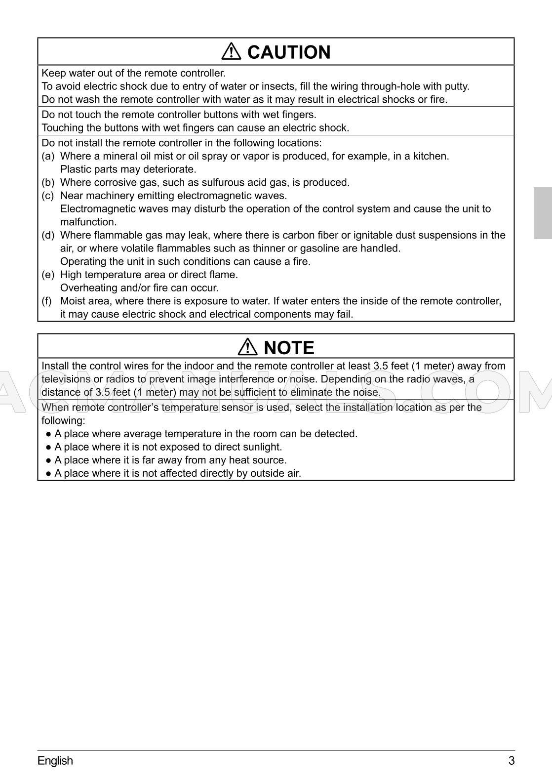 Daikin BRC1E73 Installation Manual