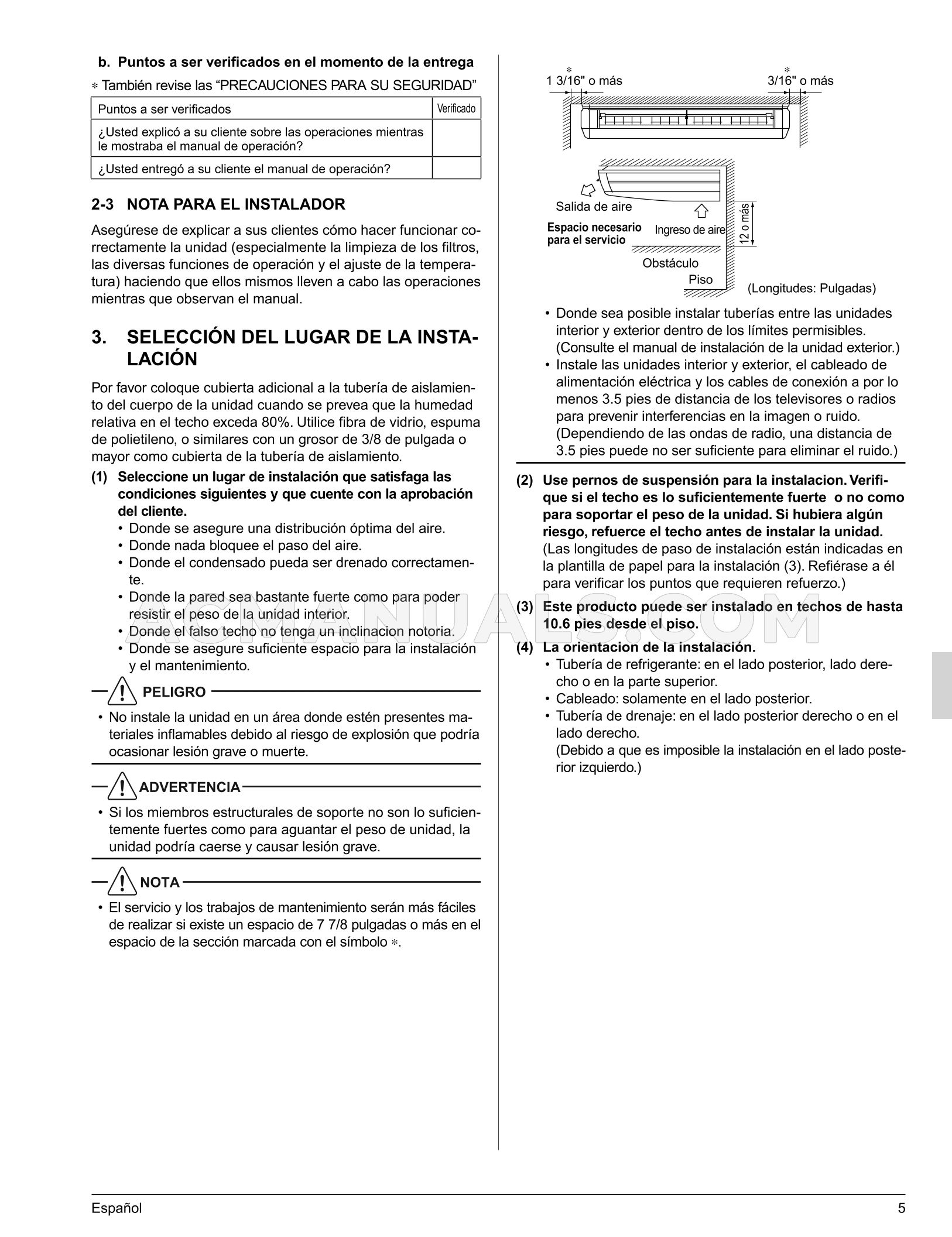Daikin FHQ18PVJU SkyAir Installation Manual