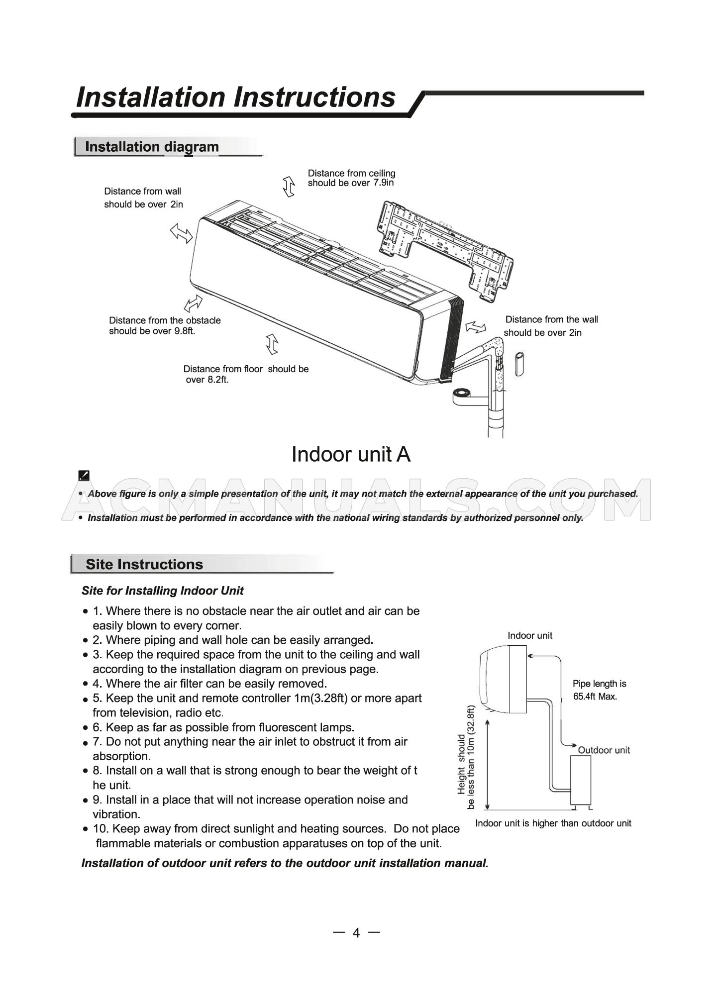 Friedrich 1346908 Installation Manual