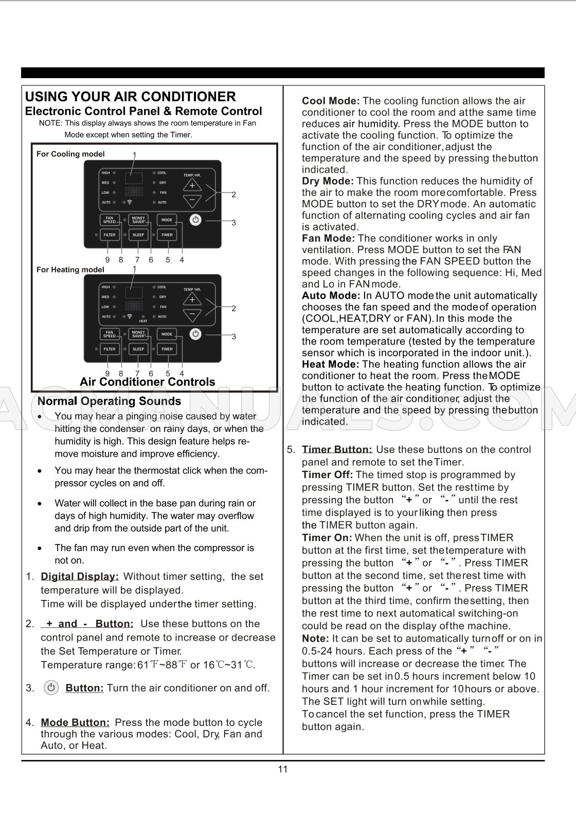 Friedrich CEW12B33A Chill Premier Installation & Operation Manual