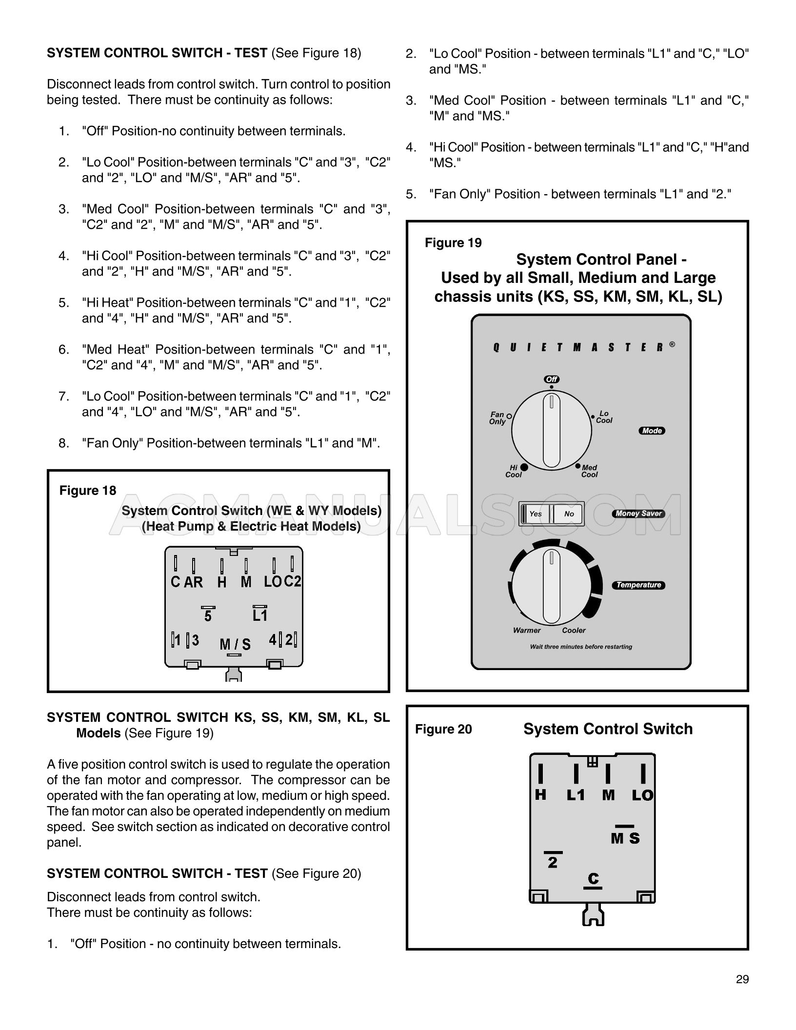 Friedrich KS10J10 QuietMaster J Series Service Manual