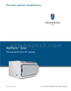 Friedrich WS10D30A WallMaster Brochure