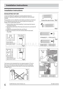 Frigidaire FFPA0822T1 Installation Instructions
