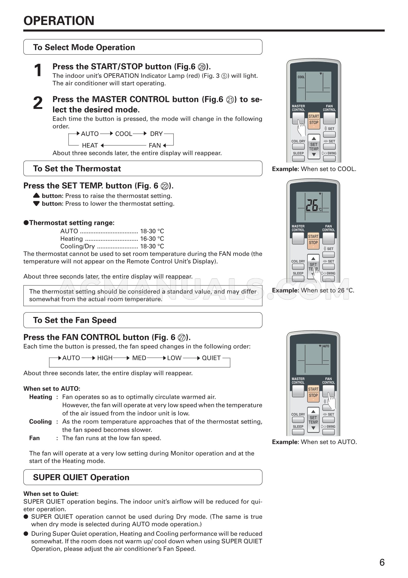 Fujitsu AOTR30LCT Operating Manual