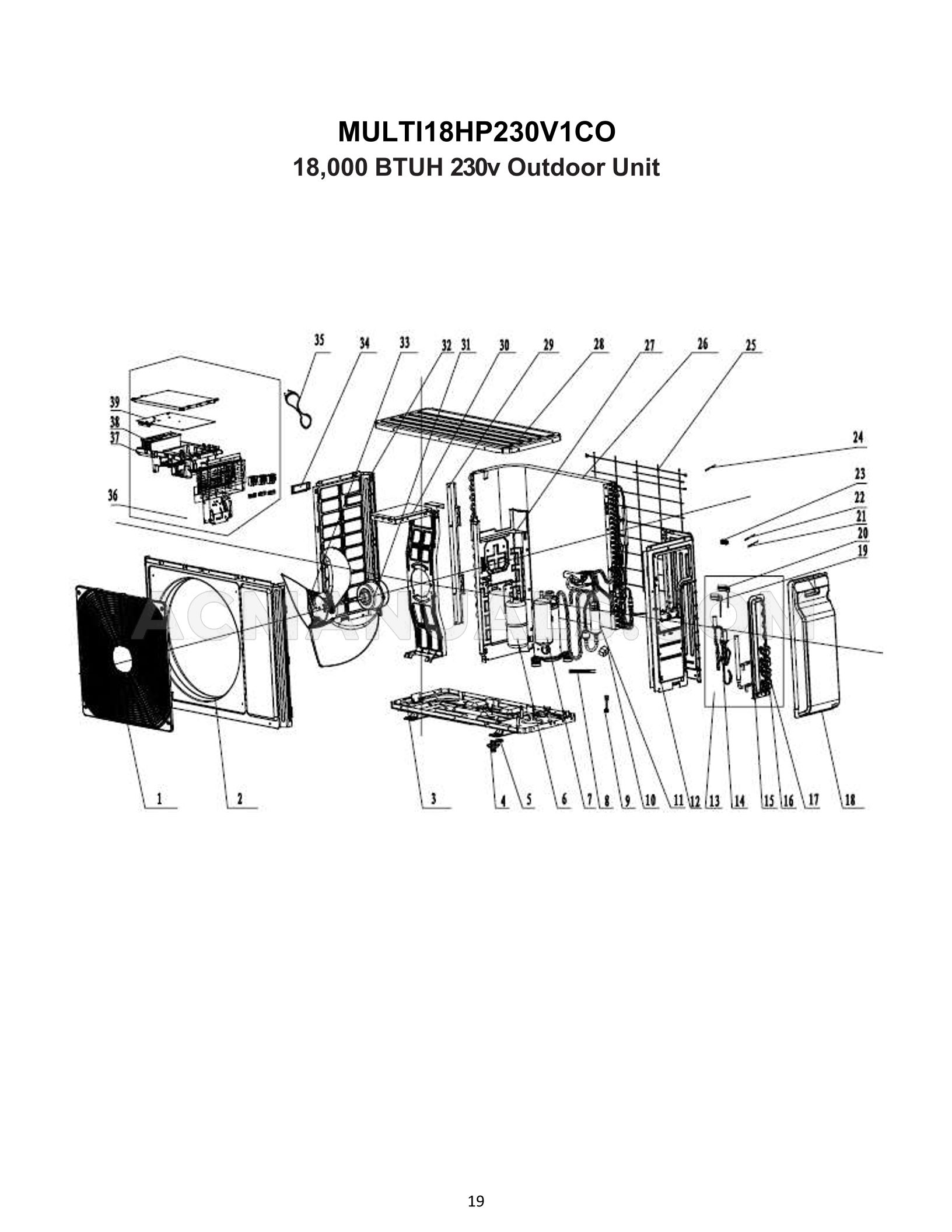 Gree 1867980 Parts List
