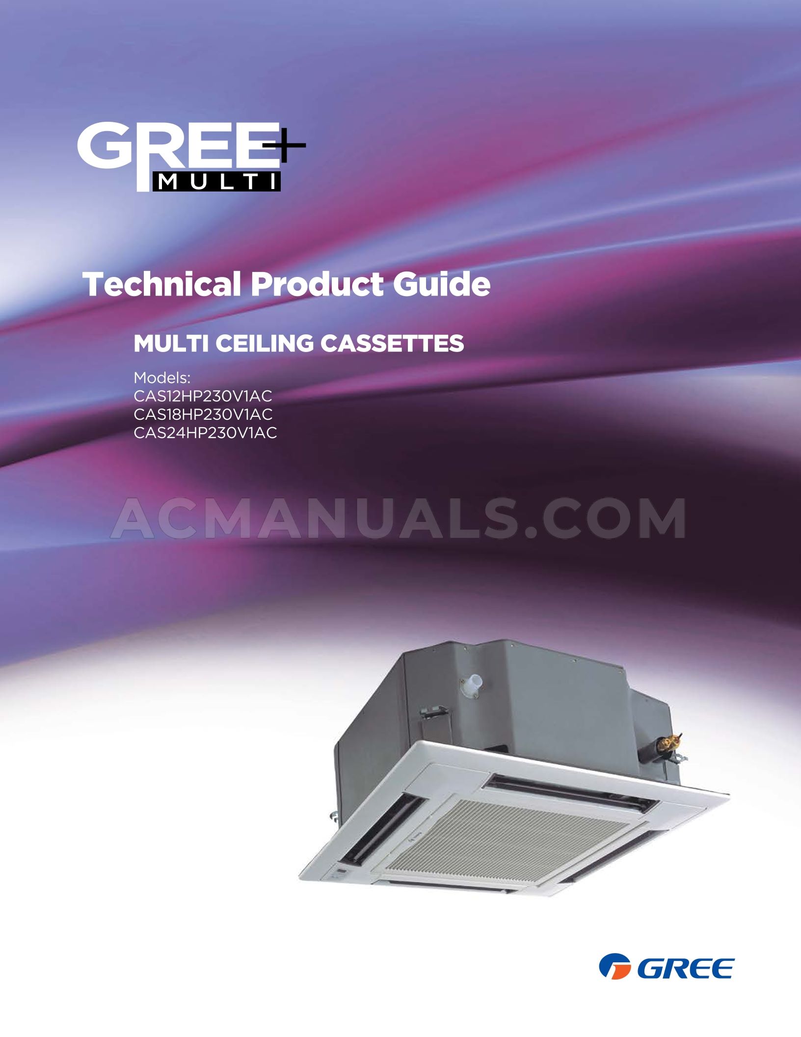 Gree CAS24HP230V1AC Technical Product Guide