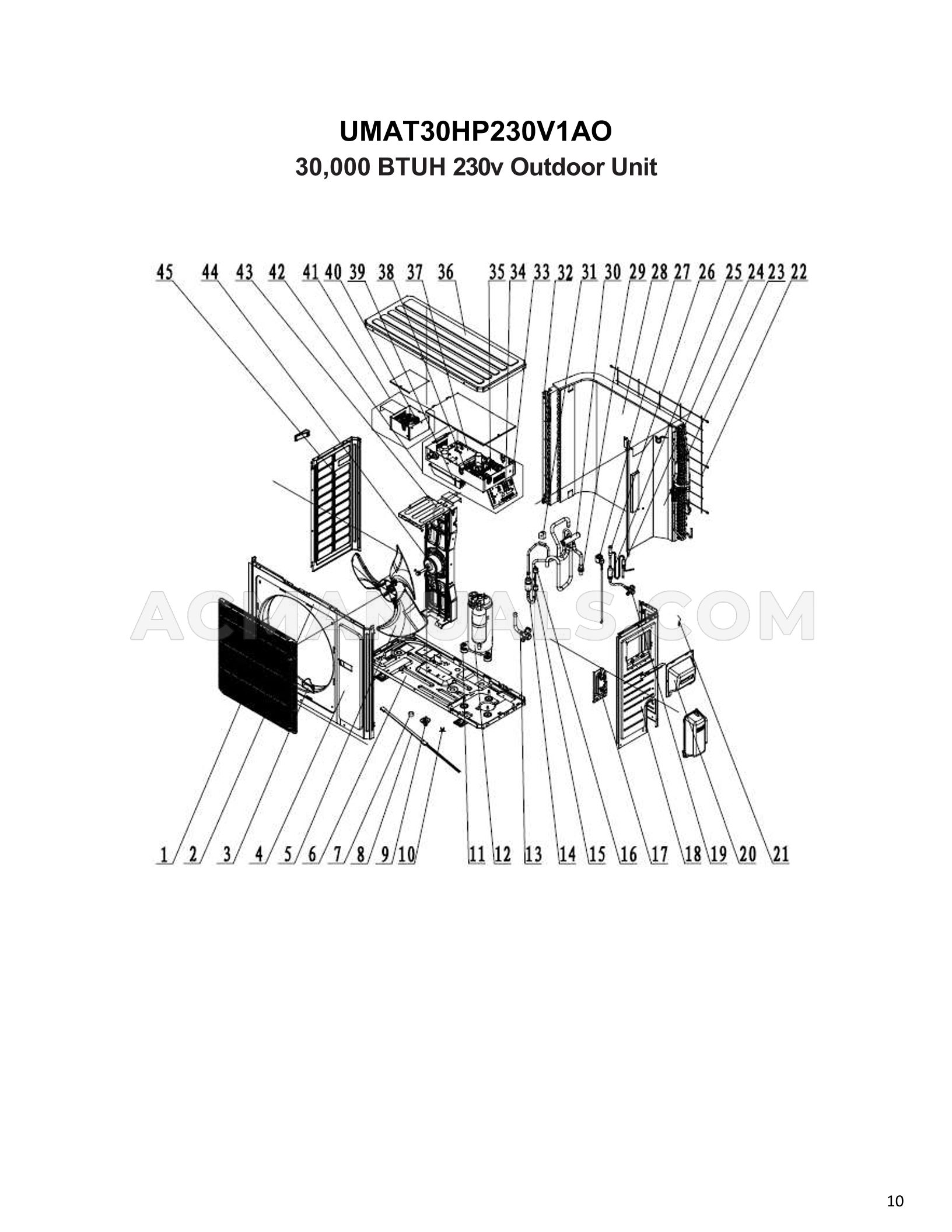 Gree 1309391 Parts List