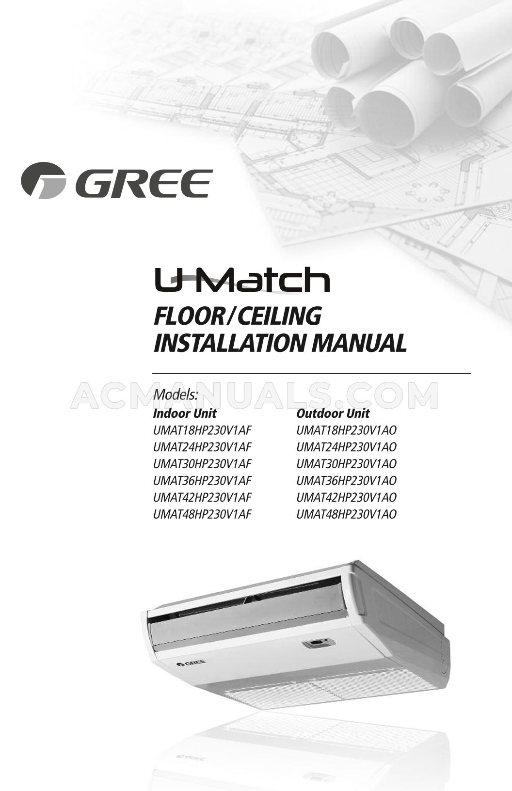 Gree 1309384 Installation Manual