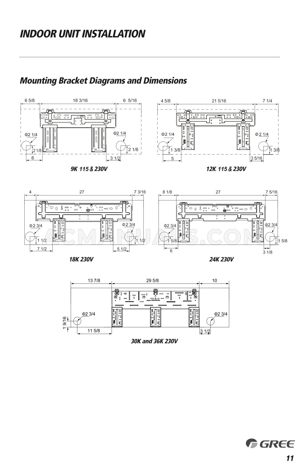 Gree LIVV09HP230V1AHW Livo GEN3 Installation Instructions