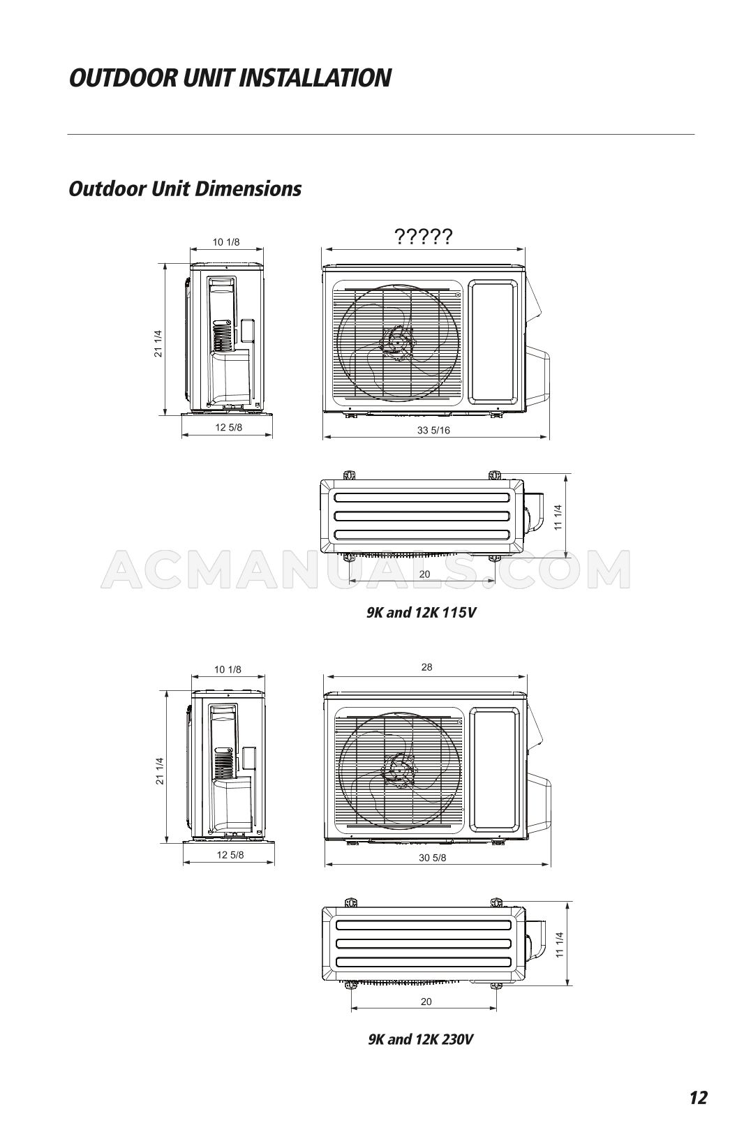 Gree LIVV09HP230V1AHW Livo GEN3 Installation Instructions