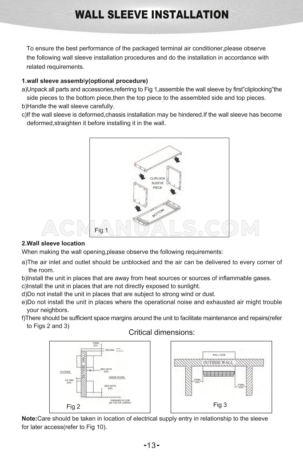 Islandaire EZ42152231S46AA EZ 42 Installation Instructions