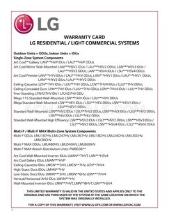 LG LAN180HYV2 Submittal