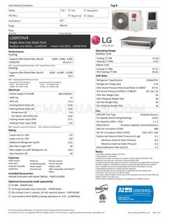 LG LD097HV4 Specifications Sheet