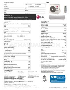 LG LS243HLV LS243HLV Submittal