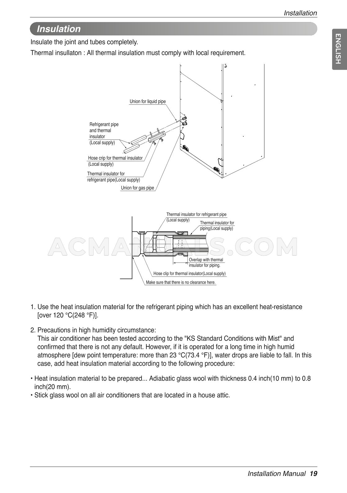 LG LVN241HV4 Installation Manual