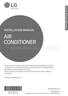 LG LVN241HV4 Installation Manual