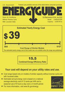 LG LW8022IVSM Energy Guide